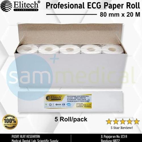 Jual Elitech Ecg Paper 80Mm X 20M - Kertas Ekg-Ecg Per Pcs - Jakarta ...