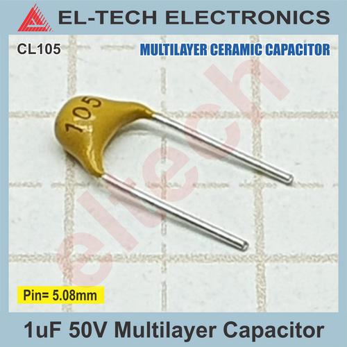 Jual CT4 1uF 1 uF Micro Farad Multilayer Ceramic Capacitor Kapasitor ...