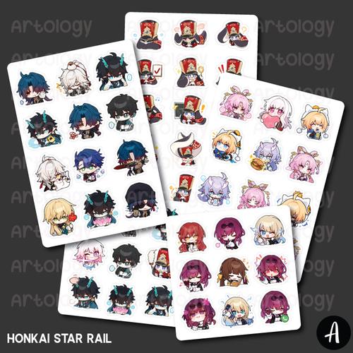 Jual Sticker Set Honkai Star Rail HSR Starrail Chibi Pompom Danheng ...