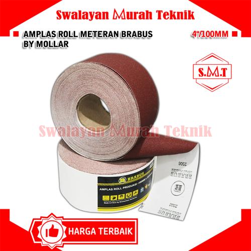 Jual Amplas Roll 4"/100mm BRABUS by Mollar Abrasive Cloth per ROLL 50 ...