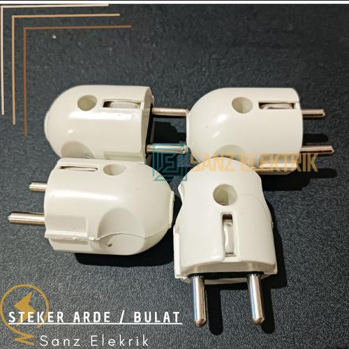 Jual Steker Arde Bulat / Colokan Listrik / Colokan Besar 2 Kaki Bukan ...
