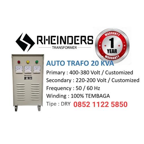 Jual Step down trafo Rheinders 20 KVA 3 Phase / trafo 20000 VA TEMBAGA ...