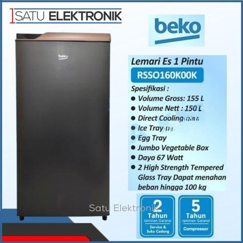 Promo Beko RS 9210 A Kulkas 1 Pintu 93L | RS9210A - Hitam 155L Cicil 0% ...