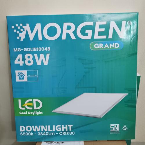 Jual lampu led panel downlight 60x60 Morgen 48 Watt - klip penjepit ...