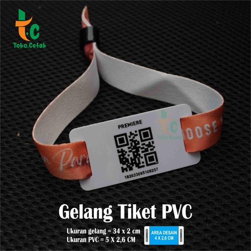 Jual GELANG EVENT / GELANG TIKET LANYARD PVC 1 sisi custom - Kota Depok ...
