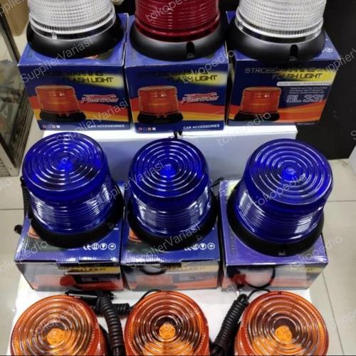 Jual lampu rotary flash SL331 12-24volt DC blitz putih - KUNING/AMBER ...