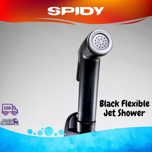 Jual SPIDY Jet Shower Toilet Washer Hitam Fleksibel Set Spray Bilet ...