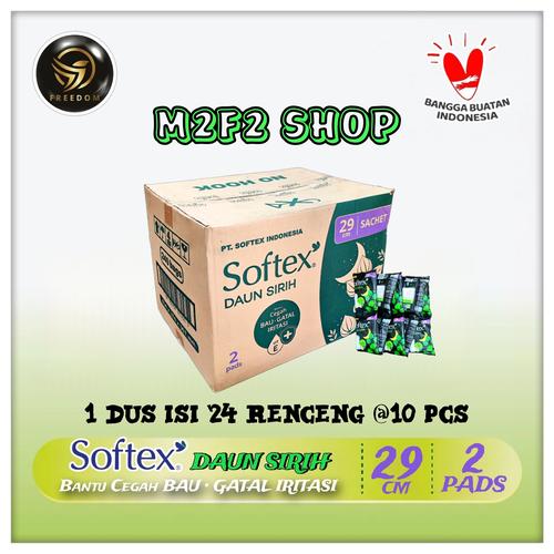 Jual Softex Daun Sirih Pembalut Sachet Isi 2 Pads - Wing (Harga Karton ...