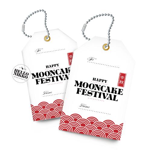 Jual Gift hang tag mooncake festival kartu ucapan kue bulan mid autumn ...