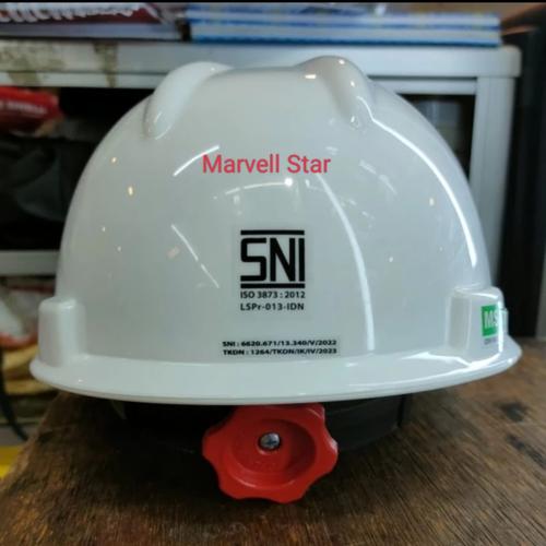 Jual Safety Helmet SNI MSA Lokal+Sarang putar Fastrack - Biru - Jakarta ...