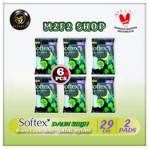Jual Softex Daun Sirih Pembalut Sachet Isi 2 Pads - Wing (Harga 6 Pcs ...