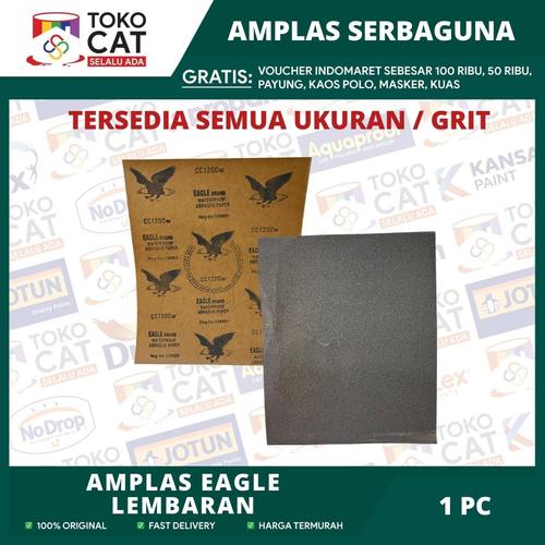 Jual Amplas Kayu Waterproof Amplas Eagle Lembaran/ Kertas Pasir Amplas ...