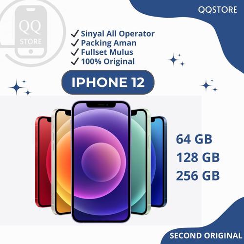 Jual iPhone 12 64GB/128GB/256GB Second Mulus Normal Fullset - 64GB, Purple - Jakarta Barat - QQ ...