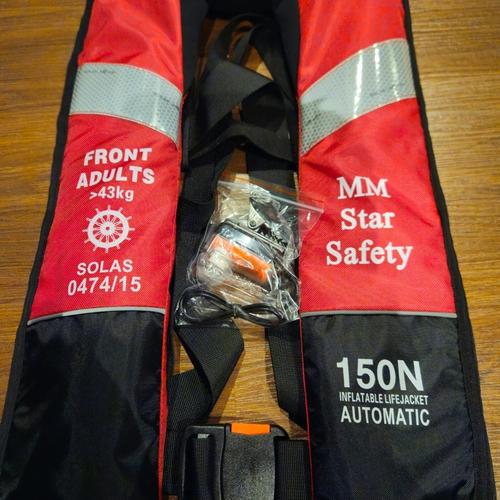 Jual Automatic Life Jacket CO2 SOLAS 150N. Jacket Pelampung Otomatis ...