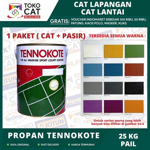 Jual Cat Lapangan / Parkiran Propan Tennokote 25 Kg Pail Warna Standart ...