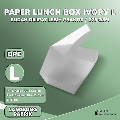 Promo PAPER BOX LUNCH UKURAN L BESAR - LUNCH BOX KERTAS - TAKE AWAY ...