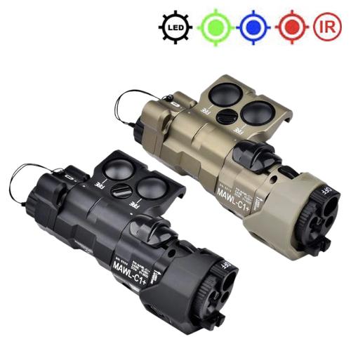 Jual MAWL C1+ Tactical IR Visible Illuminator Laser Flashlight Metal ...