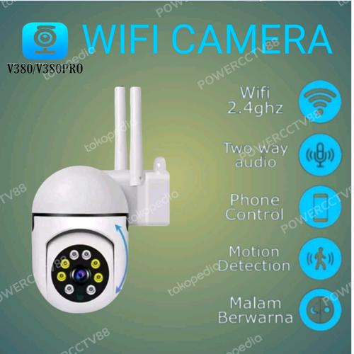 Jual CCTV Wifi IP Camera Outdoor 360° PTZ Pan Tilt V380 Pro - CCTV ...