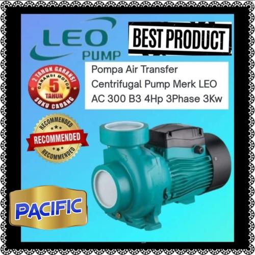 Jual Pompa centrifugal transfer LEO AC 300 B3 4HP 380v 1300 LPM - Kota ...