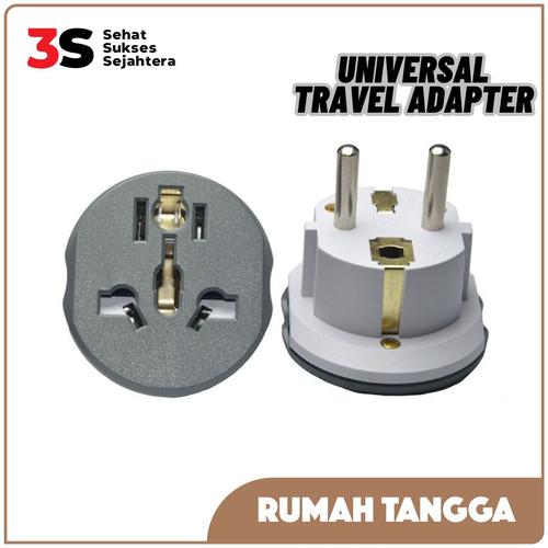 Promo JFactory Colokan Universal Travel Adapter AU US UK to EU Plug 16A ...