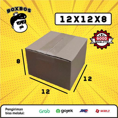 Jual KARDUS BOX uk 12x12x8 CM Kotak Packaging Corrugated SHEET POLOS ...