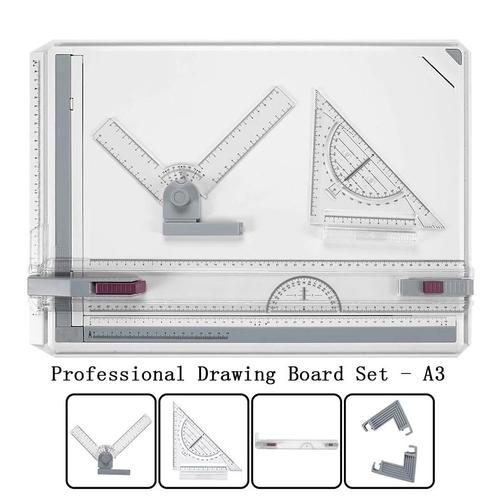 Jual Paket Drawing Board Profesional Technical Table Design Alat Gambar ...