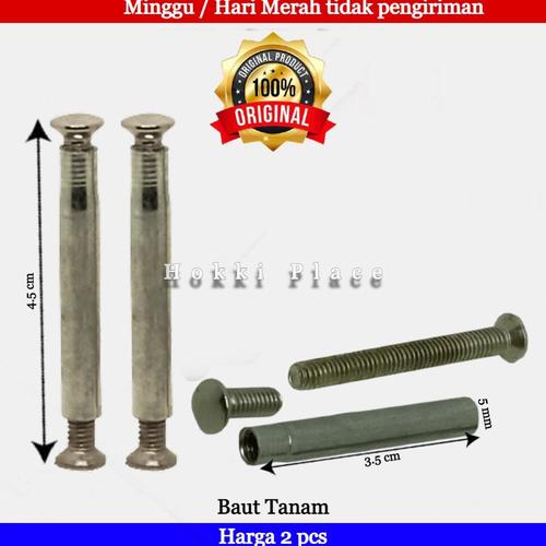 Jual SKRUP PENGHUBUNG GAGANG PINTU SEKRUP MUR KUNCI PINTU PISAH BAUT ...