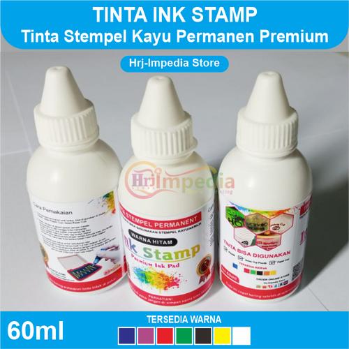 Jual Tinta Stempel Permanen Ink Stamp isi 60ml | Tinta Stempel ...