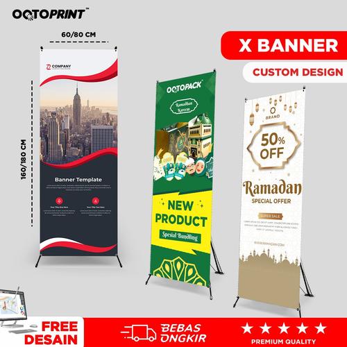 Jual Cetak X-Banner Spanduk Albatros | Flexi | Korea - Octoprint - 60 x ...