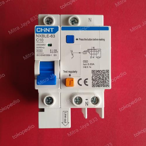 Jual RCCB ELCB RCBO NXBLE-63 1P+N 6KA CHINT - 63A, 30MA - Jakarta Pusat - Mitra Jaya 833 | Tokopedia