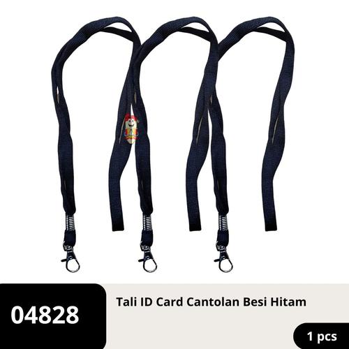 Jual Tali ID Card Cantolan Besi / Lanyard - Hitam - Kota Denpasar ...