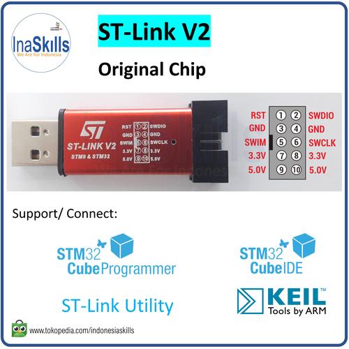Jual ST-LINK V2 Simulator Download Programmer, Stlink v2 , ST Link - Kota Bekasi - InaSkills ...