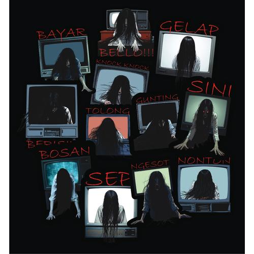 Jual horror sticker pack / japan sticker / stiker koper / sadako the ...