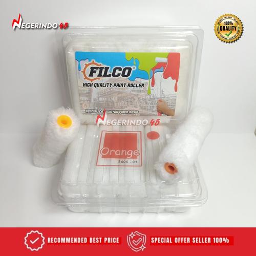 Jual ISI KUAS ROLL KAPAL 4" ORANGE / FILCO REFILL KUAS ROLL 4 INCH ...