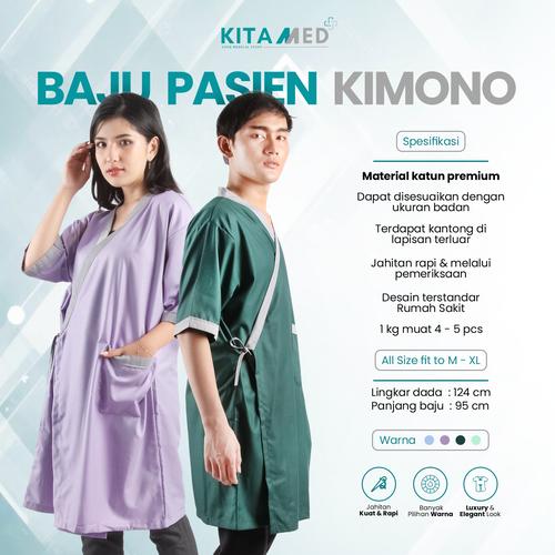 Jual Baju Pasien Rawat Inap Unisex Kimono Rumah Sakit Pria Wanita ...