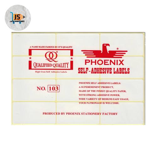 Jual Stiker Label Nama / Label Undangan Phoenix No 103 Isi 7 lbr - Kota ...