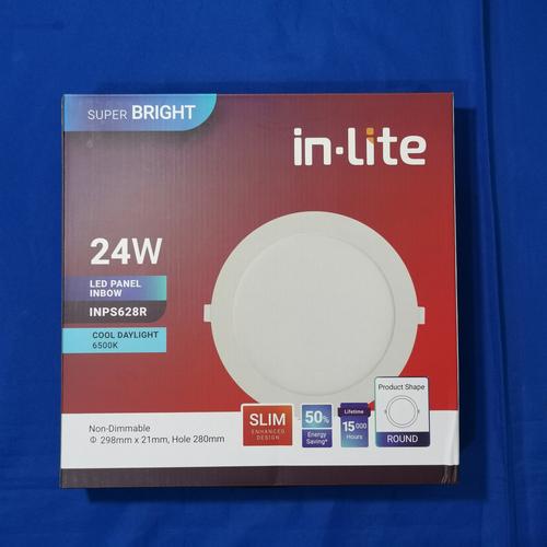 Jual INPS628R Lampu Downlite/Light Panel LED 24w Inbow Inlite - 6500k ...