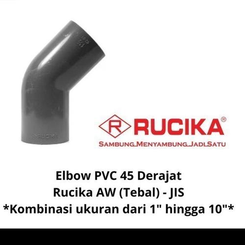 Jual Keni Elbow / Knee 5" inch PVC Rucika AW (Tebal) 45 Derajat ...