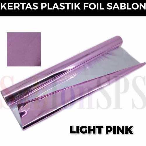 Jual PLASTIK KERTAS FOIL 60CMX1M TRANSFER SABLON LIGHT PINK - Jakarta ...
