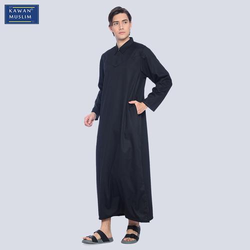 Jual Baju Jubah Gamis Ikhwan Pria Laki Dewasa Kerah Kemeja Kawan Muslim ...