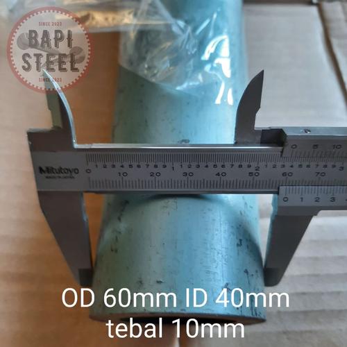 Jual pipa besi seamless OD 60mm ID 40mm TEBAL 10mm panjang 20cm - Kota ...