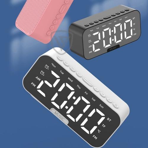 Jual Speaker Bluetooth led p3 New plus holder Jam Alarm Temperatur Aux ...