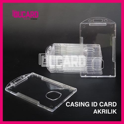 Jual CARD HOLDER ID CARD BENING AKRILIK / CASING ID CARD TRANSPARAN ...