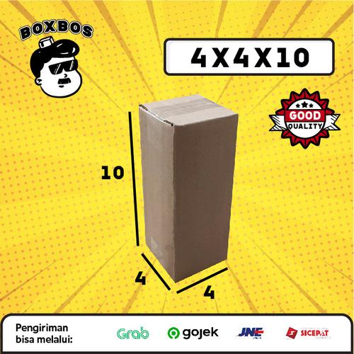 Jual KARDUS BOX uk 4x4x10 CM Kotak Packaging Corrugated SHEET POLOS ...