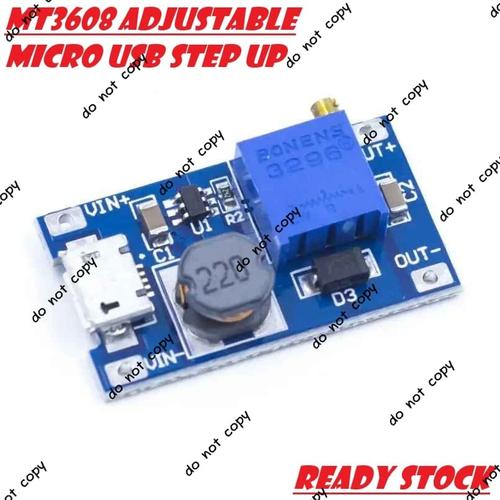 Jual MT3608 Micro USB Step Up Adjustable DC to DC Module Micro USB ...