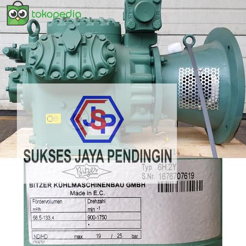 Jual Compressor Bitzer Open Type 6H.2Y / Kompresor Bitzer 6H.2Y ...