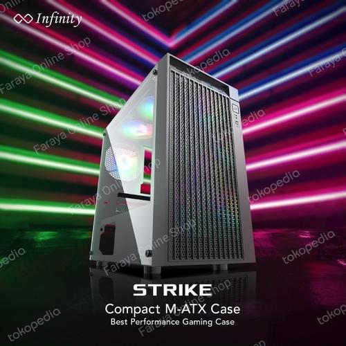 Jual Casing PC Infinity Strike mATX Gaming Case include 3 Fan - Kota ...