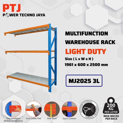 Jual Rak Gudang Warehouse Rack Jointer Kap. 200KG / Layer Tinggi 2.5M ...
