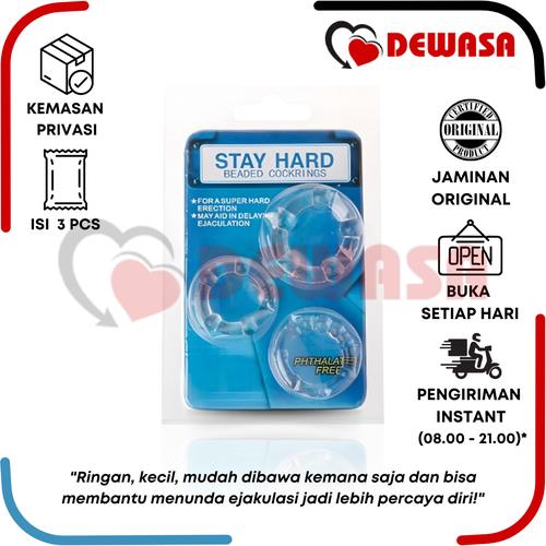 Promo STAY HARD Cock Ring - Beaded Stamina Ring - Biru - Kota Bandung ...