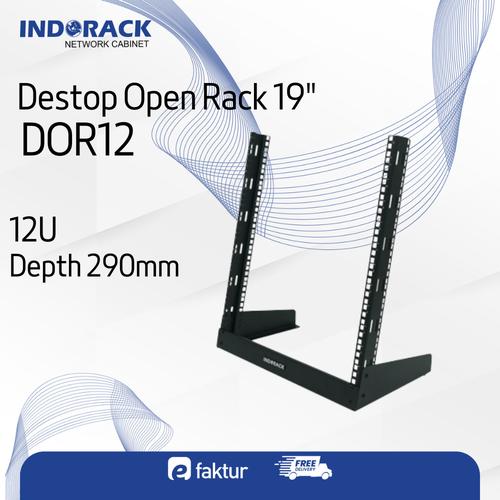 Jual Indorack Desktop Open Rack 12U Rak Audio Receiver Patch Panel ...